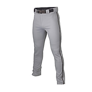 Easton | RIVAL+ Piped Baseball Pant | Grey/Black Adult | Small
