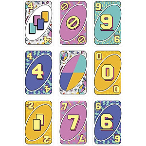Mattel Games UNO Iconic Series 1990s Matching Card Game Featuring Decade-Themed Design, 112 Cards for Collectors, Teen & Adult Game Night, Ages 7 Years & Older