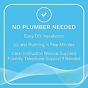 EDDY Inductive No Salt Water Softener Alternative | Electronic Water Descaler for Whole House | Reduces Limescale | Electromagnetic Water Conditioner