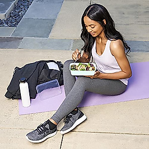 Bentgo Prep 1-Compartment Meal-Prep Containers with Custom-Fit Lids - Microwaveable, Durable, Reusable, BPA-Free, Freezer and Dishwasher Safe Food Storage Containers - 10 Trays & 10 Lids (Mint)