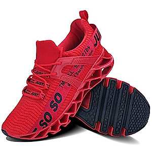 WONESION Mens Sport Fitness Workout Shoes Comfortable Slip on Casual Sneakers for Men Boys