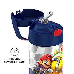 THERMOS FUNTAINER 12oz Kids Straw Bottle - Super Mario
