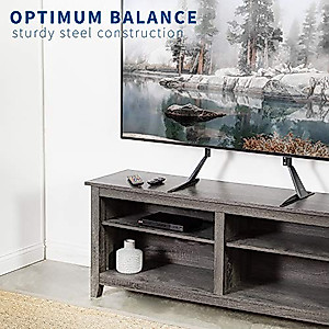 VIVO Extra Large TV Tabletop Stand for 27 to 85 inch LCD Flat Screens, Mount Base with VESA up to 1000x600mm STAND-TV01T