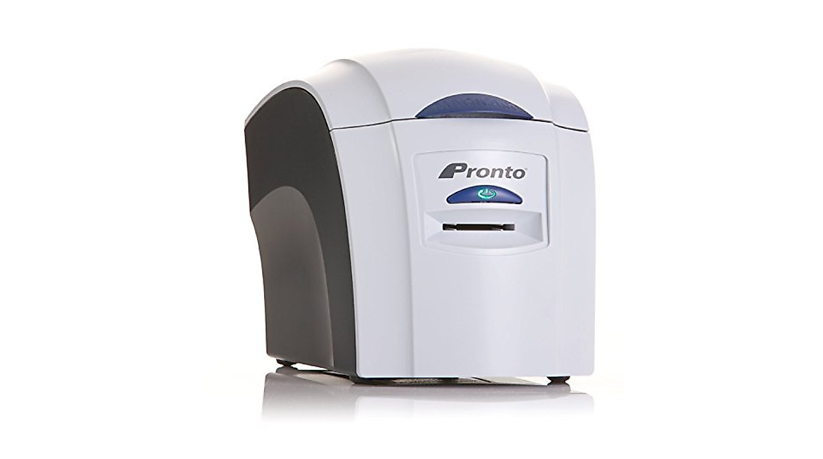 Magicard Pronto ID Card Printer System with 100 Print YMCKO Ribbon, 100 ...