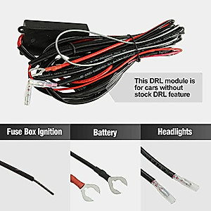 ModifyStreet Black For 09-18 Ram 1500/10-18 Ram 2500/3500 Headlights Replacement Kit( Not Fit with Stock projector Headlights