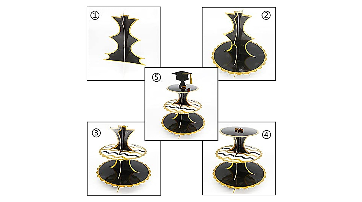 Graduation Cupcake Stands- Friday Night Graduation Party Decorations 3 ...