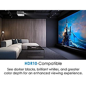 Optoma UHD50 True 4K Ultra High Definition DLP Home Theater Projector for Entertainment and Movies with HDMI 2.0, HDCP 2.2 and HDR Technology