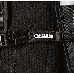 CamelBak Mini M.U.L.E. Kids Hydration Backpack for Hiking and Biking - 50oz, Black/Flames