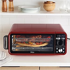 Ninja SP351 Foodi Smart 15-In-1 1800W XL-Sized Digital Display Smart Cooking Air Fry Countertop Oven with Dual Heat Technology (Cinnamon)