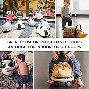 Prince Lionheart Wheely Ride-On Toy for Kids, Multi-Directional Casters, Helps Promote Gross Motor Skills and Balance, Pig, Small