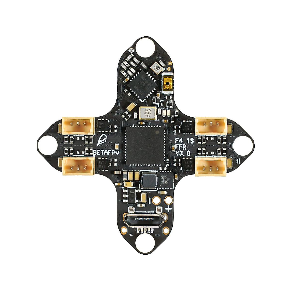 BETAFPV F4 1S 5A AIO Brushless Flight Controller with Built-in SPI Frsky Receiver, 8MB BlackBox, BT2.0 Cable Connector for 65/75mm 1S Micro FPV Whoop Drones