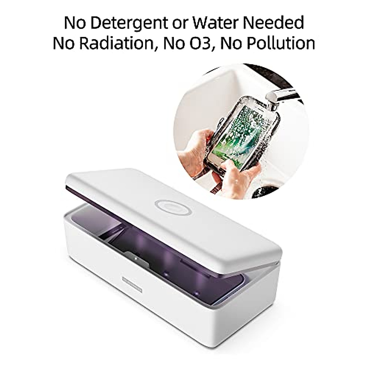 UV Light Sanitizer, Phone Sanitizer UV Box | UV Sterilizer Box for Smartphone | Clinically Proven Kills Germs Viruses & Bacteria UV-C Light Disinfector 2021 New Gift for Family Men