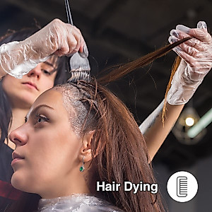 KAYGO Disposable Vinyl Gloves, 100 pack Powder Free Latex Free, 3 Mil,Idea for Home, Cleaning and Food, Clear, KG310,L