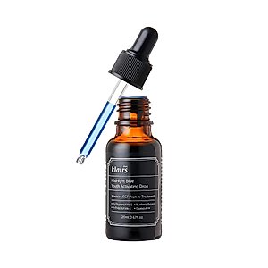 DearKlairs Midnight Blue Youth Activating Drop, 0.67 fl oz (20 ml) | Dual EGF, Peptides, Guaiazulene Adenosine, Night Serum, Watery, Light Texture