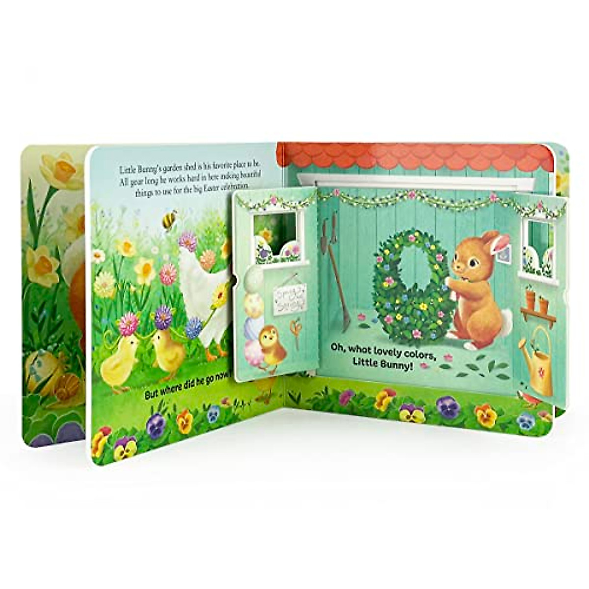 Happy Easter, Little Bunny Lift-a-Flap & Pop-Up Surprise Children's Board Book, Ages 2-6