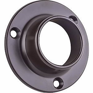 Dark Bronze Closed Closet Bracket for Round 1-5/16" Closet Rod with Screws