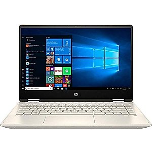 2020 HP Pavilion x360 2-in-1 Laptop Computer/ 14" Full HD Touchscreen/ 10th Gen Intel Core i5-10210U Up to 4.1GHz/ 8GB DDR4 Memory/ 256GB PCIe SSD + 16GB Optane/ AC WiFi/ HDMI/ Gold/ Windows 10