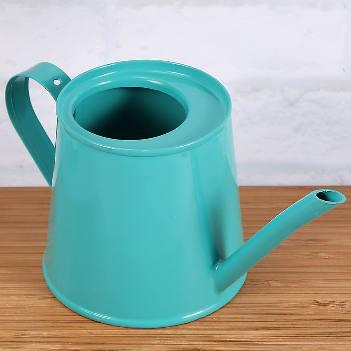 Hemoton 2pcs Children Watering Can Small Kids Watering Pot Long Spout Watering Kettle Iron Watering Tin Watering Bucket for Bonsai Indoor Outdoor Plant