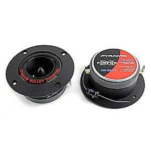 Pyramid Pro TW18BK 3.25" 600W Car Titanium Super Car/Home DJ Horns/Tweeters (4)