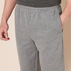 Amazon Essentials Men's Fleece Sweatpant (Available in Big & Tall), Light Grey Heather, Large