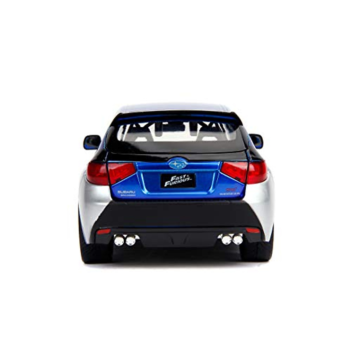 Jada Toys Rubber Tires 1:24 Fast & Furious - Brian's Subaru Impreza WRX STI, Blue (99514)