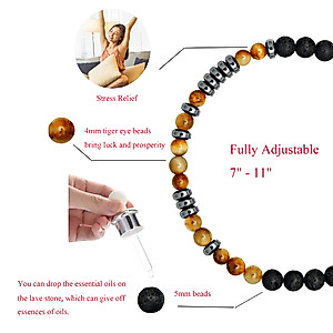 JoycuFF Daughter Bracelet from Mom Lava Rock Stone Beaded Bracelets for Mother and Daughter I Love You Morse Code Bracelets for Women Christmas Birthday Gift for Daughter from Mothers Beaded Jewelry