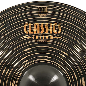 Meinl 19" Crash Cymbal - Classics Custom Dark - Made in Germany, 2-YEAR WARRANTY (CC19DAC)