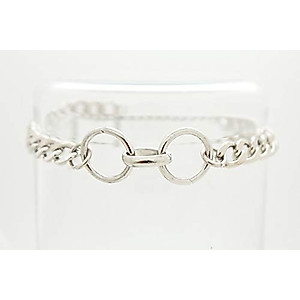 Trendy Fashion Jewelry TFJ Women Western Boot Chains Metal Bling Bracelet Anklet Circle Round Ring Charm Silver