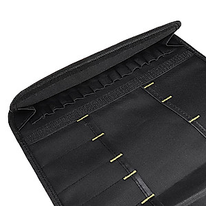 Professional Cutlery Chef Bag – Knife Roll Bag for Chefs Fits up to 22 Knives Black