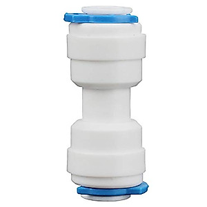DGZZI 1Set 20-Pack Reverse Osmosis Aquarium Quick Fittings With Locking Clips 1/4" OD RO Water Filter Hose Tube Plastic Connectors