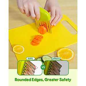 26 Pcs Kids Knife Set, Montessori Kitchen Tools for Toddlers' Real Cooking, Toddler Knife Set Includes Crinkle Cutters Kid Safe Knives Cutting Board Peeler, Kitchen Tools for 4+ Year Old Girl Boy