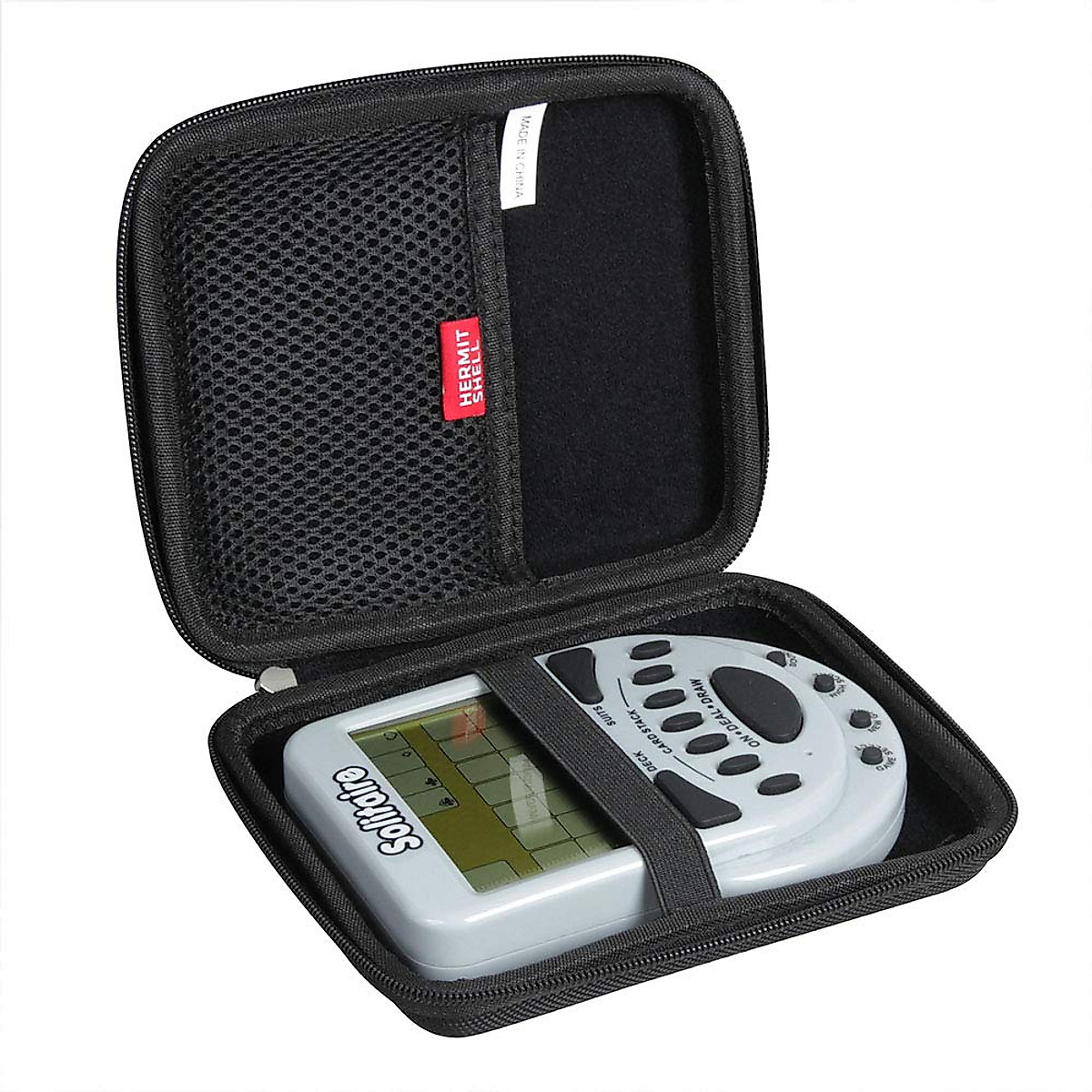 Hermitshell Travel Case for Mega Screen Solitaire Handheld Games (Not Including Game)