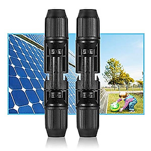 JYFT Solar Panel Cable Connectors Male/Female IP67 30A 1000V DC (5Pairs)