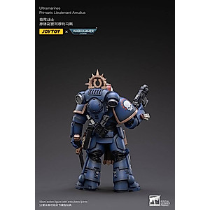 BLOOMAGE JOYTOY (BEIJING) TECH Warhammer 40K: Ultramarines Primaris Lieutenant Amulius 1:18 Scale Action Figure, Multi