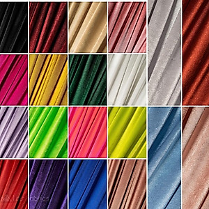 4 Way Stretch Silky Spandex Satin Fabric by The Yard - 60" Wide Shiny Satin Spandex Fabric for Dresses, Active Wear, Yoga Pants, Table Cloth - Thick and Heavy Spandex Fabric - Black - 1 Yard