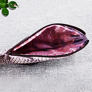 Opexicos 2Pcs Carp Pen Bag Realistic Fish Shape Make-up Pouch Pen Pencil Case with Zipper