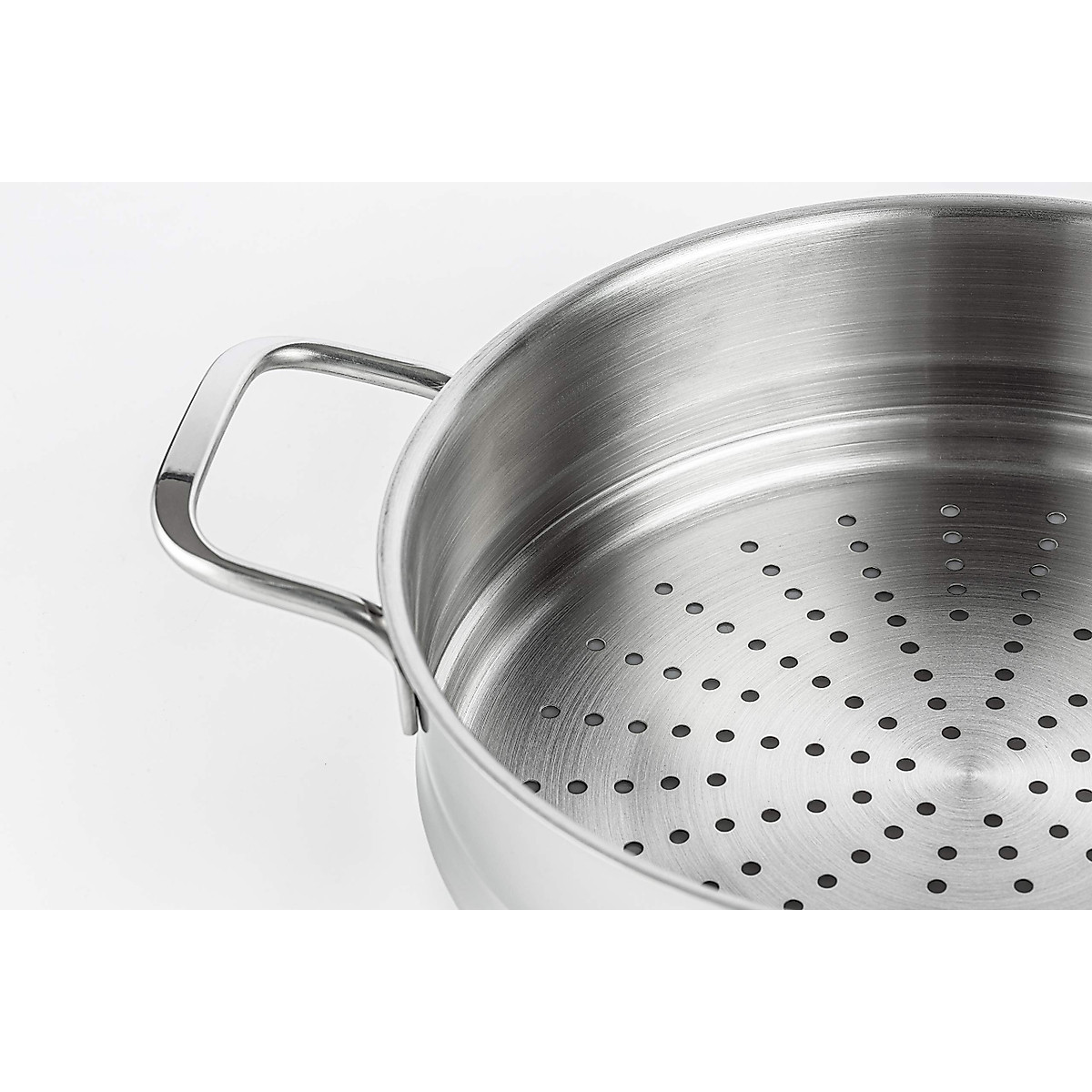 Prime Cook 6.4 QT Stainless Steel #304 Stock Pot with Steamer Insert