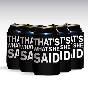 VictoryStore Can Coolers: Custom Engagement Party Can Coolers That's What She Said Wedding Engagement Can Coolers (50)