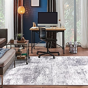 Rugshop Distressed Abstract Area Rug 3'3"x 5' Gray