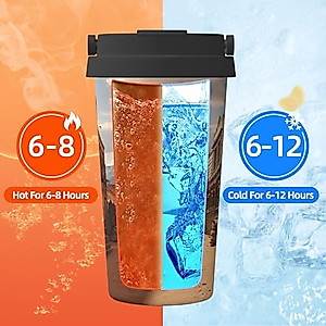 GTKSYNVE Reusable Coffee Mug with Lid and Handle, Old Wild West Cowboy Town Tumbler for Hot & Cold Drinks 16oz Stainless Steel Insulated Coffee Tumblers Double Wall Vacuum Thermal Cup