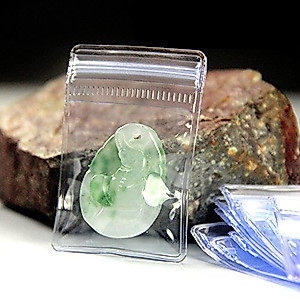 Self Seal Plastic Pack Zipper Lock Bags Clear PVC Antitarnish Jewelry Rings Earrings Packing Storage Pouch for Zip Transparent Anti-oxidation Lock Poly Pouch (100, 7x11cm (2.7x4.3 inch))