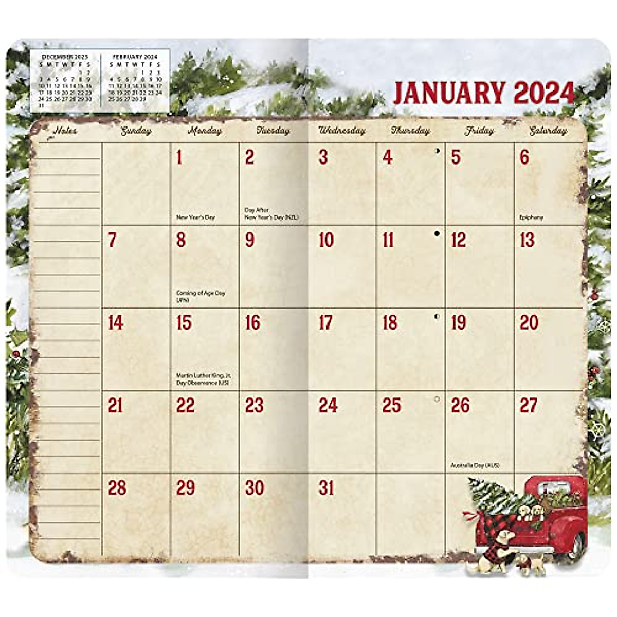 LANG Truckin' Along 2024 Two Year Planner (24991071110)