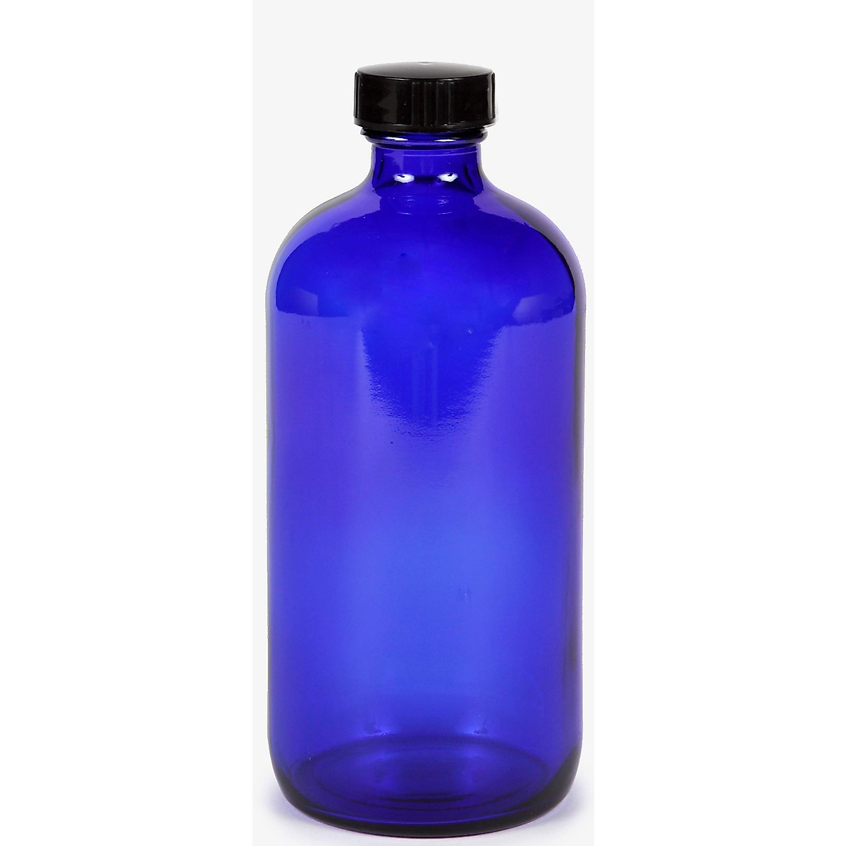 Vivaplex, 2, Large, 16 oz, Empty, Cobalt Blue Glass Spray Bottles with Black Trigger Sprayers and Lids
