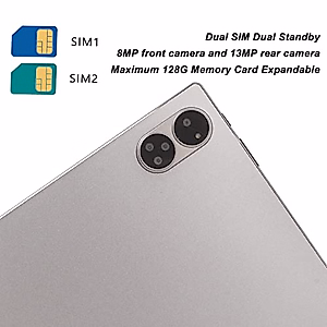 Office Tablet, Dual Camera 10.1 Inch 5800mAh HD Tablet for Home (US Plug)