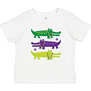 inktastic Mardi Gras Holiday Alligators Baby T-Shirt 18 Months 0020 White 393f5