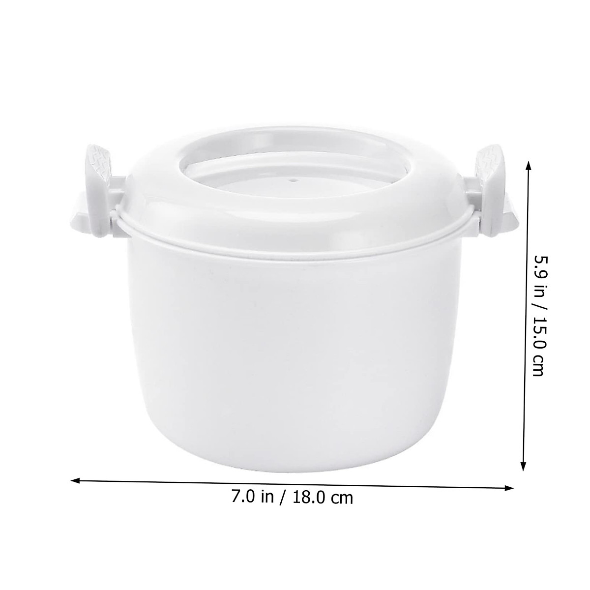 BRIGHTFUFU Small Steamer rice cooker pasta cooker microwave bowl with lid microwave safe steamer microwave food container Mini Microwave Oven