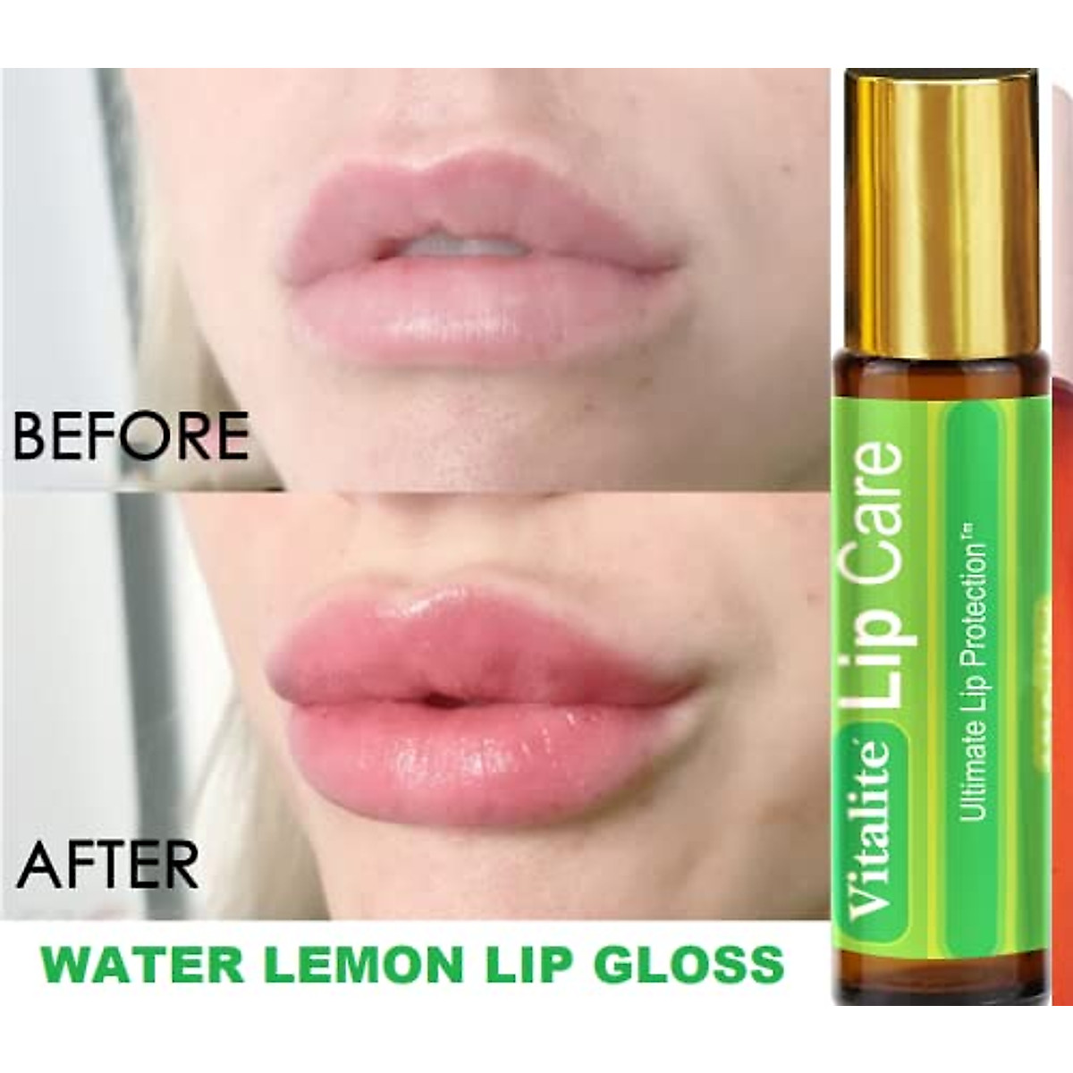 Lip Balm - Roller Ball, Original Lip Balm for Dry Cracked Lips, Women & Men, Lip Balm Gloss, Lip Moisturizer, Natural Lip Balm for Men, Lip Care Products for Lip Repair- Watermelon Lip Plum