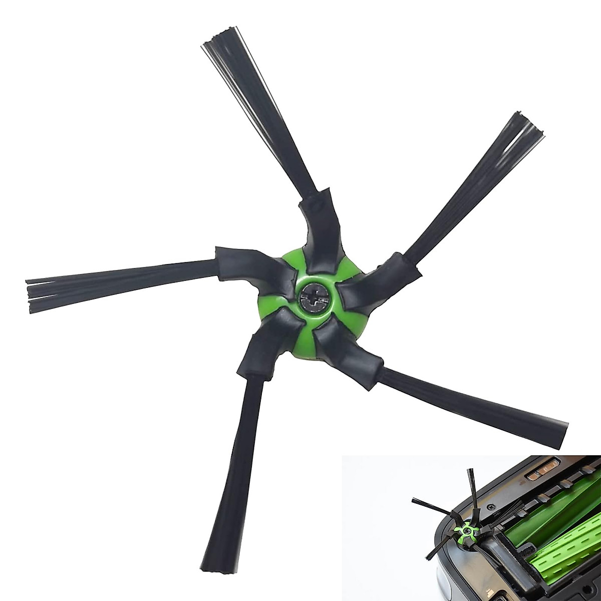 6 Pack Edge-Sweeping Side Brushes, Replacement parts for irobot Roomba S Series, Replacement Side Brushes for Roomba S9 (9110) S9 Plus S9+ (9550) Vacuum Cleaner.