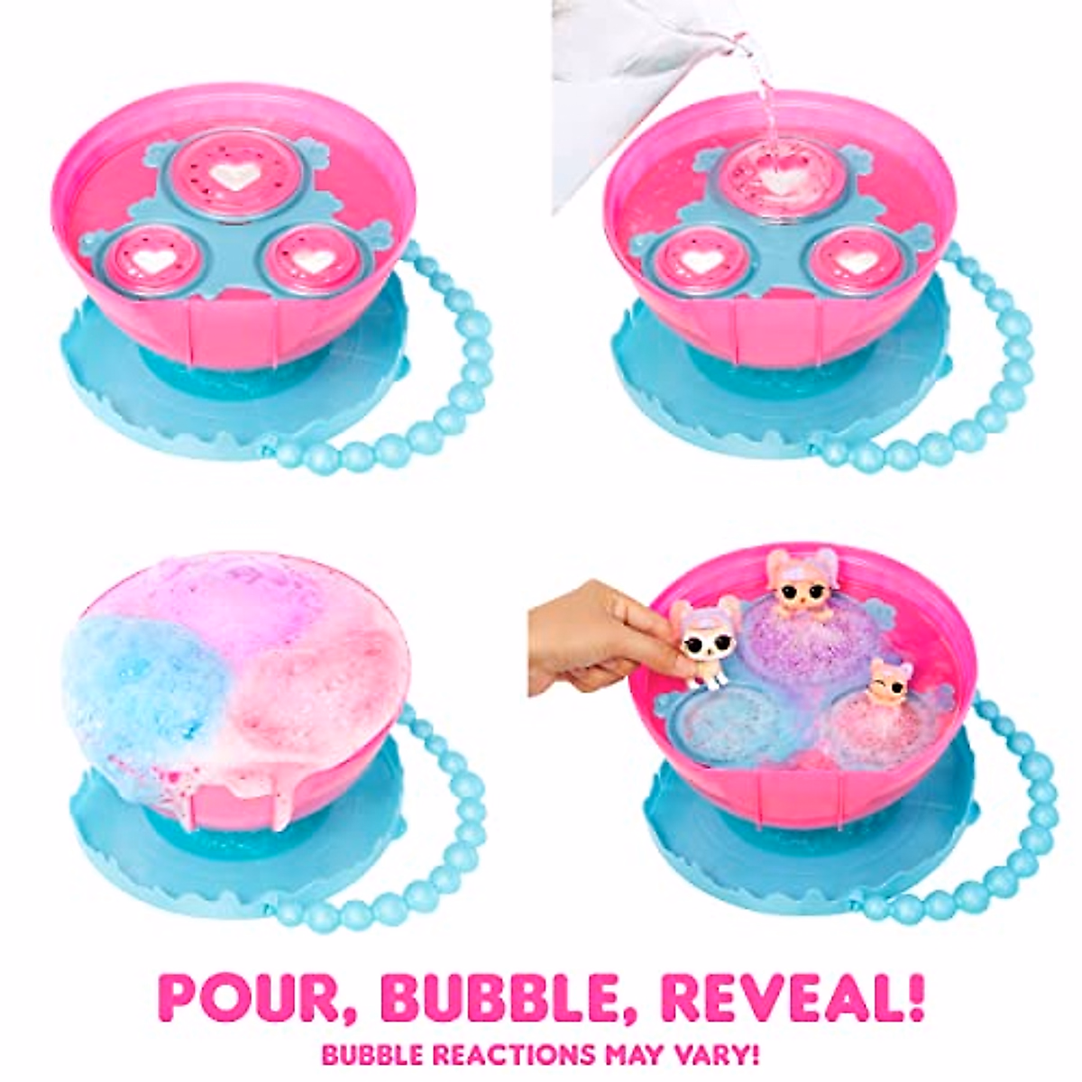 L.O.L. Surprise Bubble Surprise Deluxe - Collectible Dolls, Pet, Baby Sister, Surprises, Accessories, Bubble Surprise Unboxing, Color-Change Foam Reaction - Great Gift for Girls Age 4+