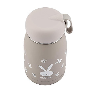 Stainless Steel Water Bottle, Cute Rabbit Pattern Vacuum Cup Mug Thermos Cup Water Bottle Leak Proof Sport Tumbler Cup Hot and Cold Water Bottle for Women Girls Kids Gift(Coffee)